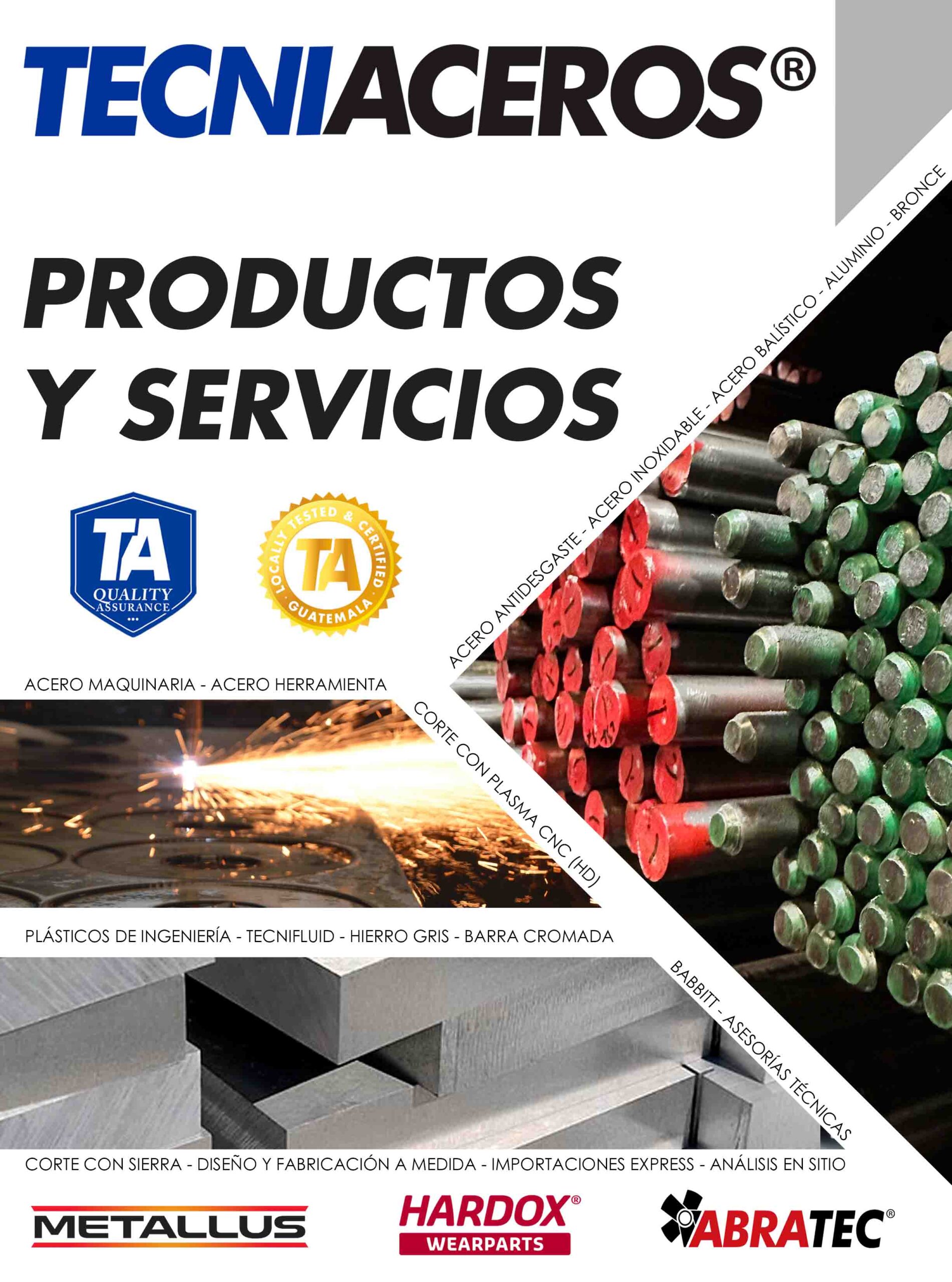 BROCHURE DE PRODUCTOS Y SERVICIOS TECNIACEROS - TECNIACEROS